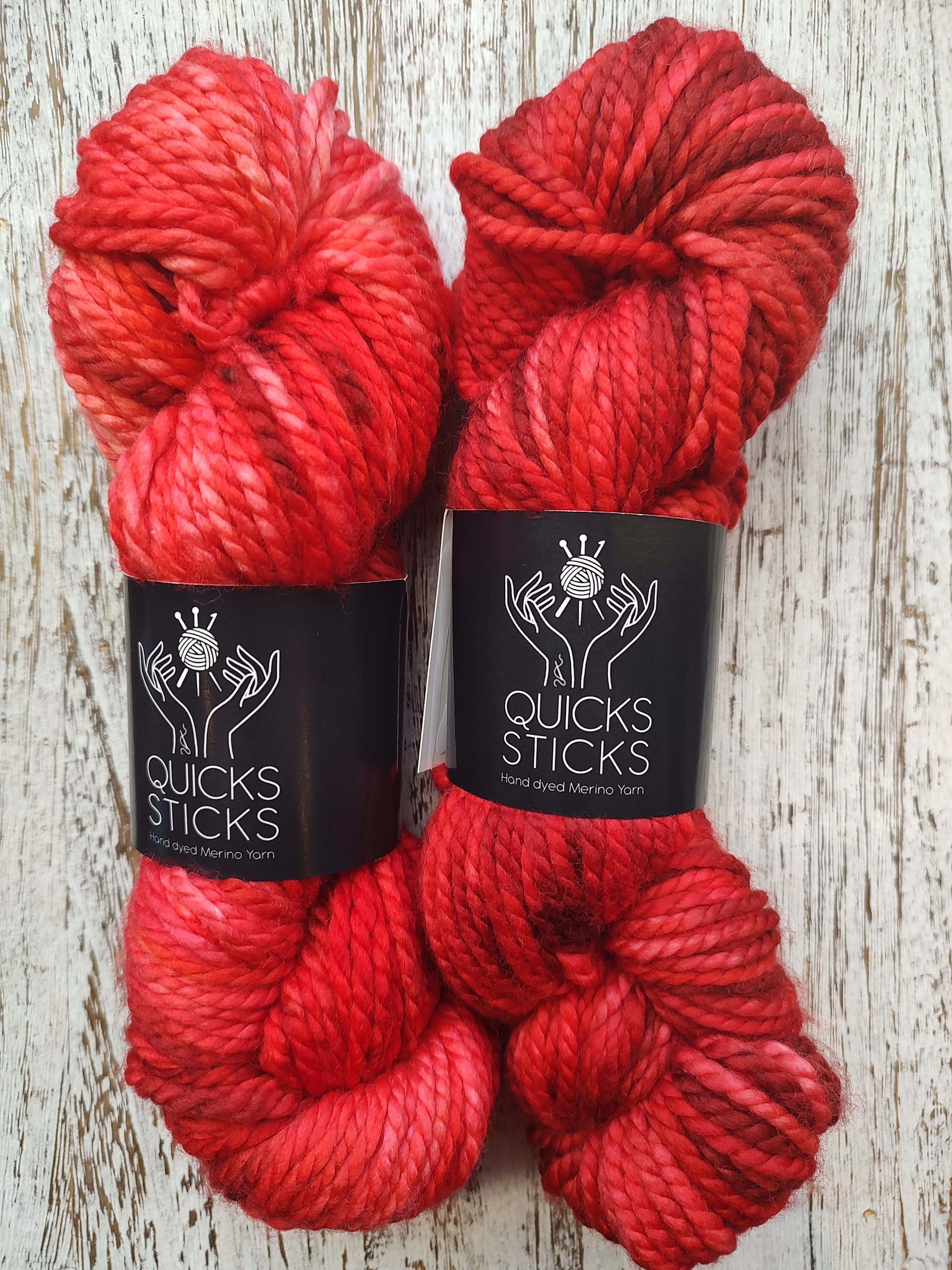 Quick Sticks Hand-dyed Merino Chunky – Wool on the Exe